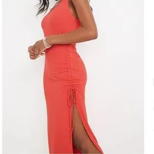 Maurices | Dresses | Maurices Coral Maxi Dress Ribbed Tank Dress Long ...